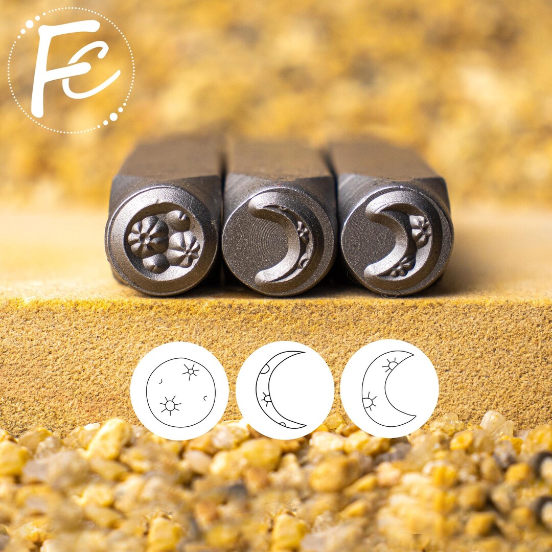 Single Moons Stamp, Celestial Metal Stamp,custom Metal Stamping,punch ...