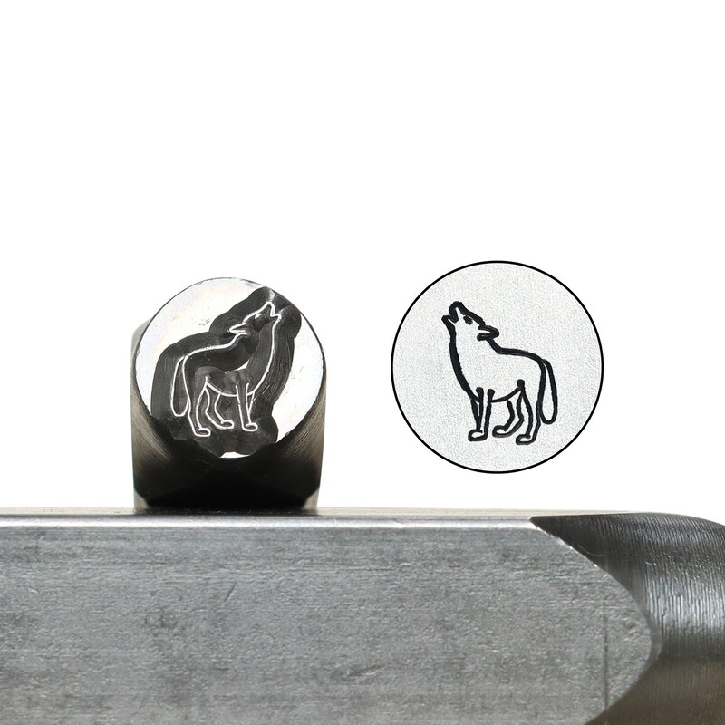 Howling Wolf Stamp - Etsy