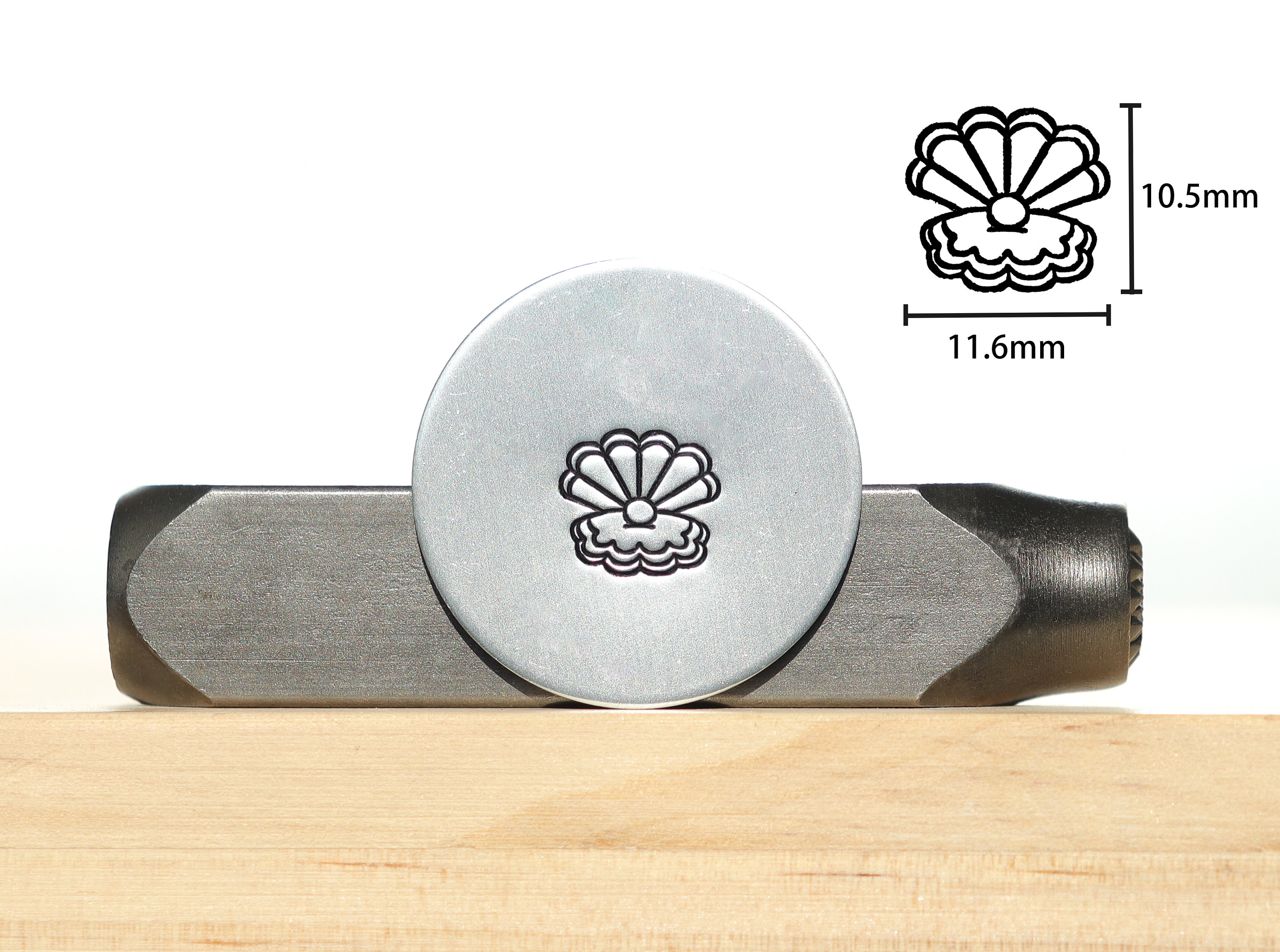Pearl Clam Stamp,animals Metal Stamp,custom Metal Stamping,metal Punch ...