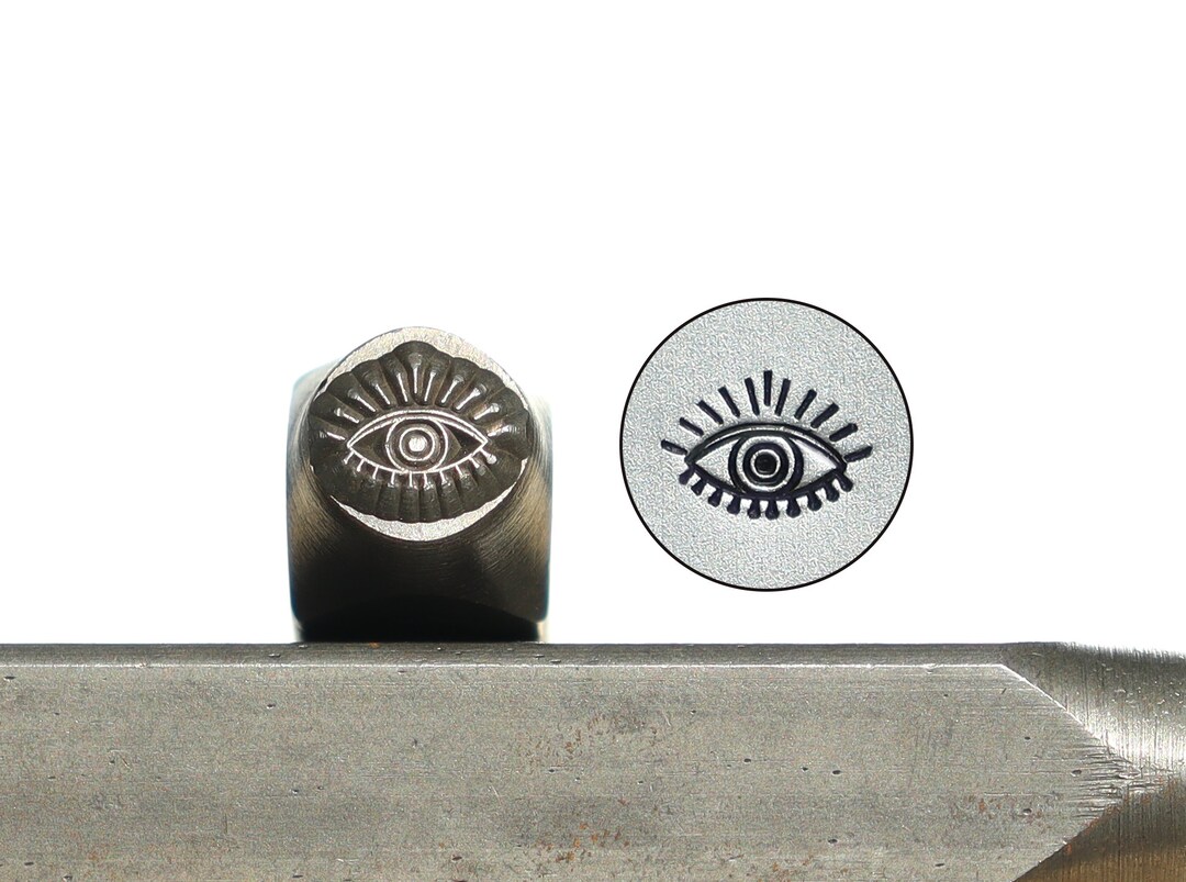 Evil Eye Stamp,lucky Eye Metal Stamp,custom Metal Stamping,metal Punch ...