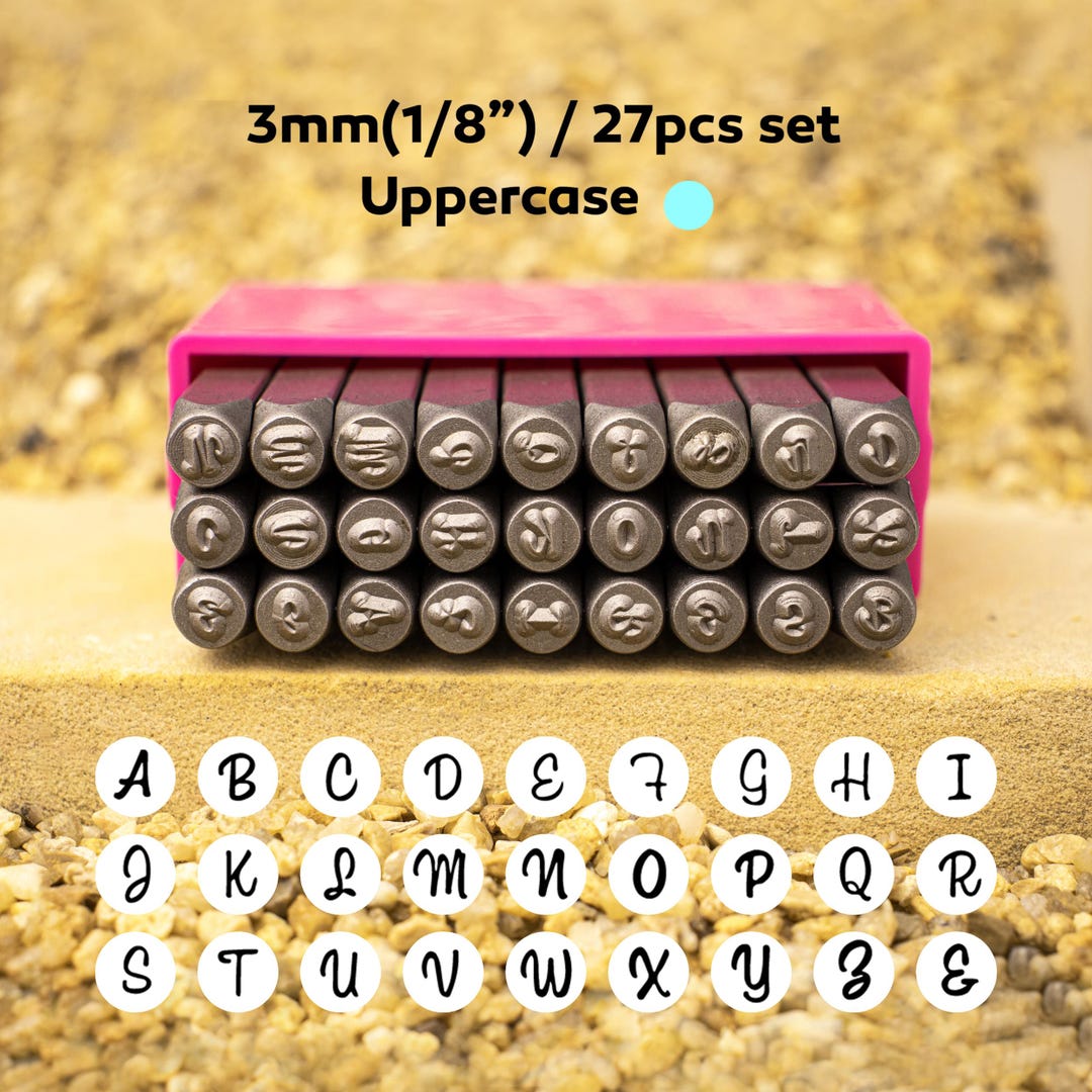 3 Mm Uppercase Letters Metal Stamp,metal Stamping and Jewelry Tool ...