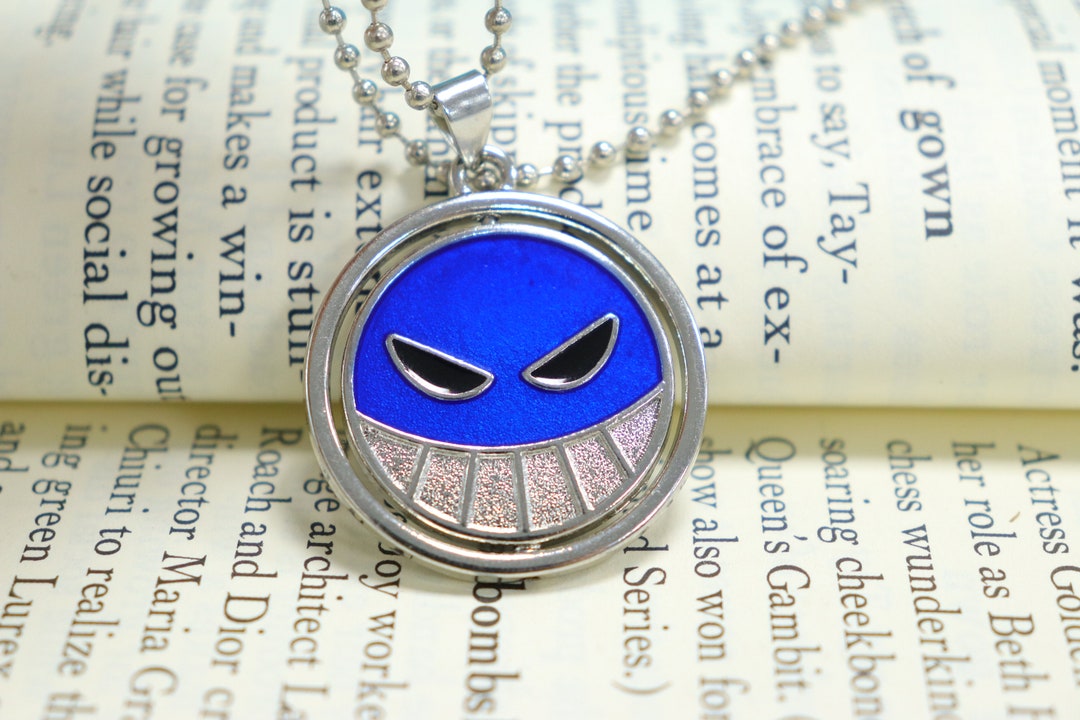 Anime Luffy Ace Swivel Necklace, One Piece Necklace, Reversible ...