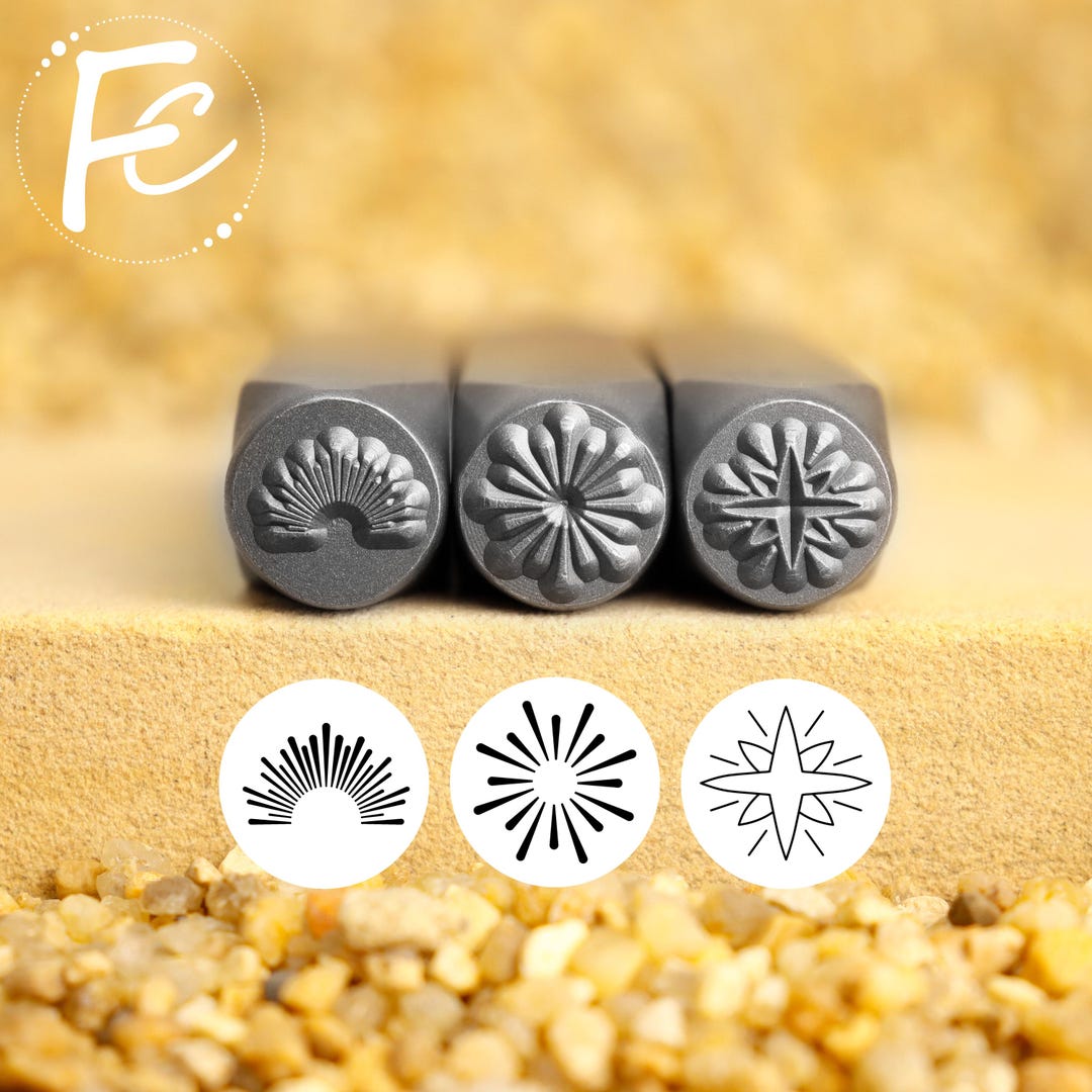 Unique Sun Burst Stamp,star Burst,firework Metal Stamp,custom Metal ...