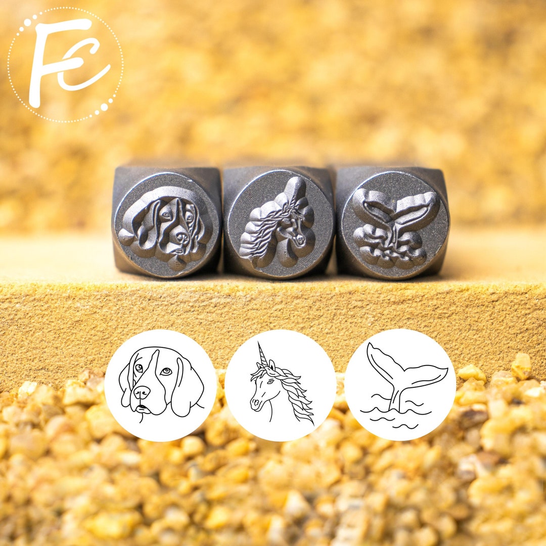 Animal Metal Stamp, HOUND Metal Stamp,unicorn Metal Stamping,metal ...