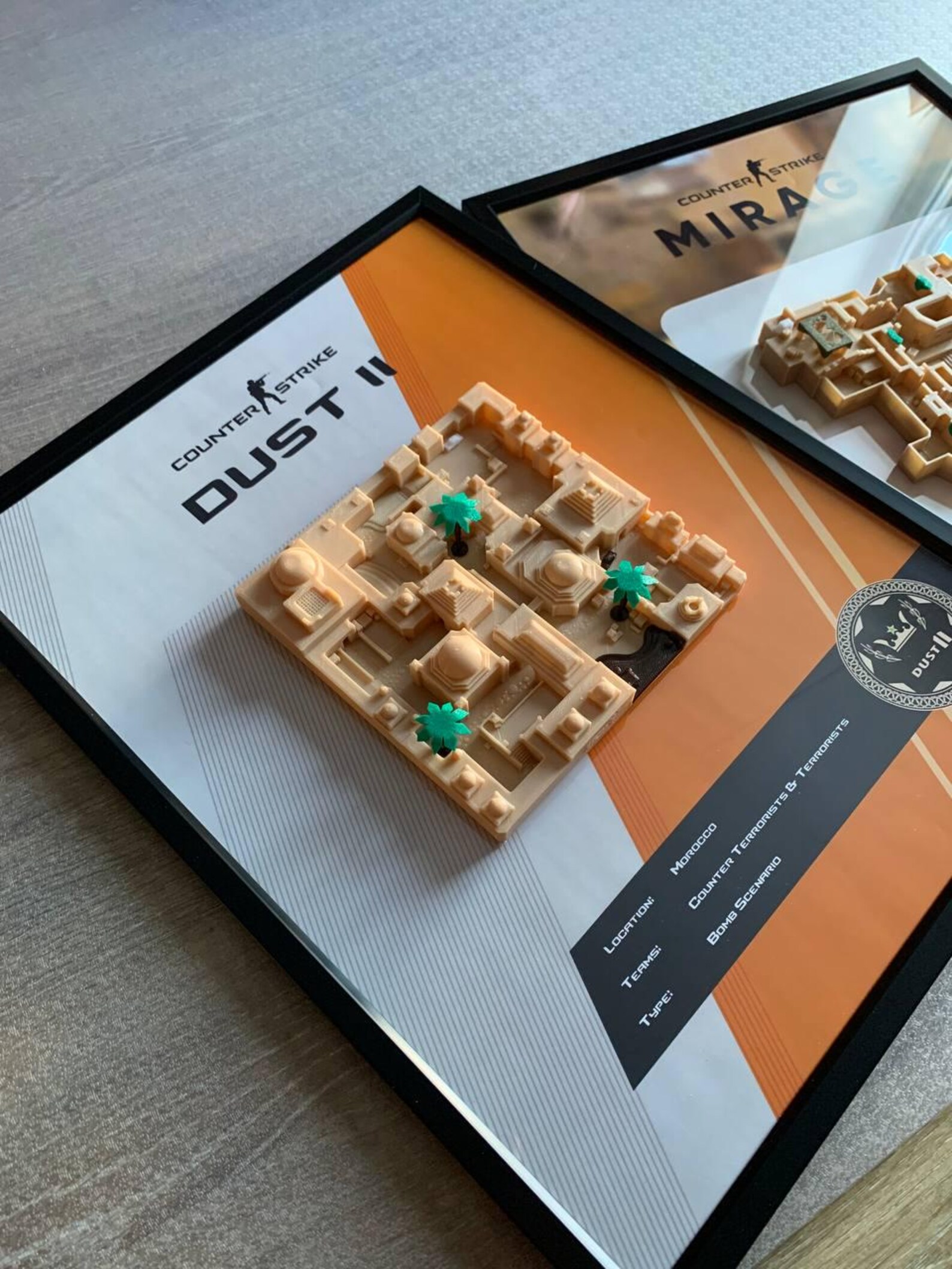 3D Printed DIY Gaming Map Dust 2 – Inspired by Counter-strike – CS ...