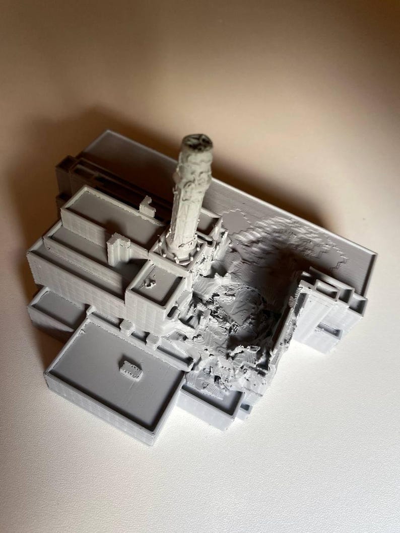 Chernobyl Disaster - Pripyat Desk Decor - Industrial 3D Printed Gift ...