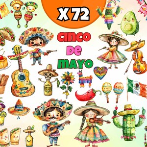 Cinco De Mayo Clipart, Fiesta Mexicana PNG, Mexican Party Decor ...