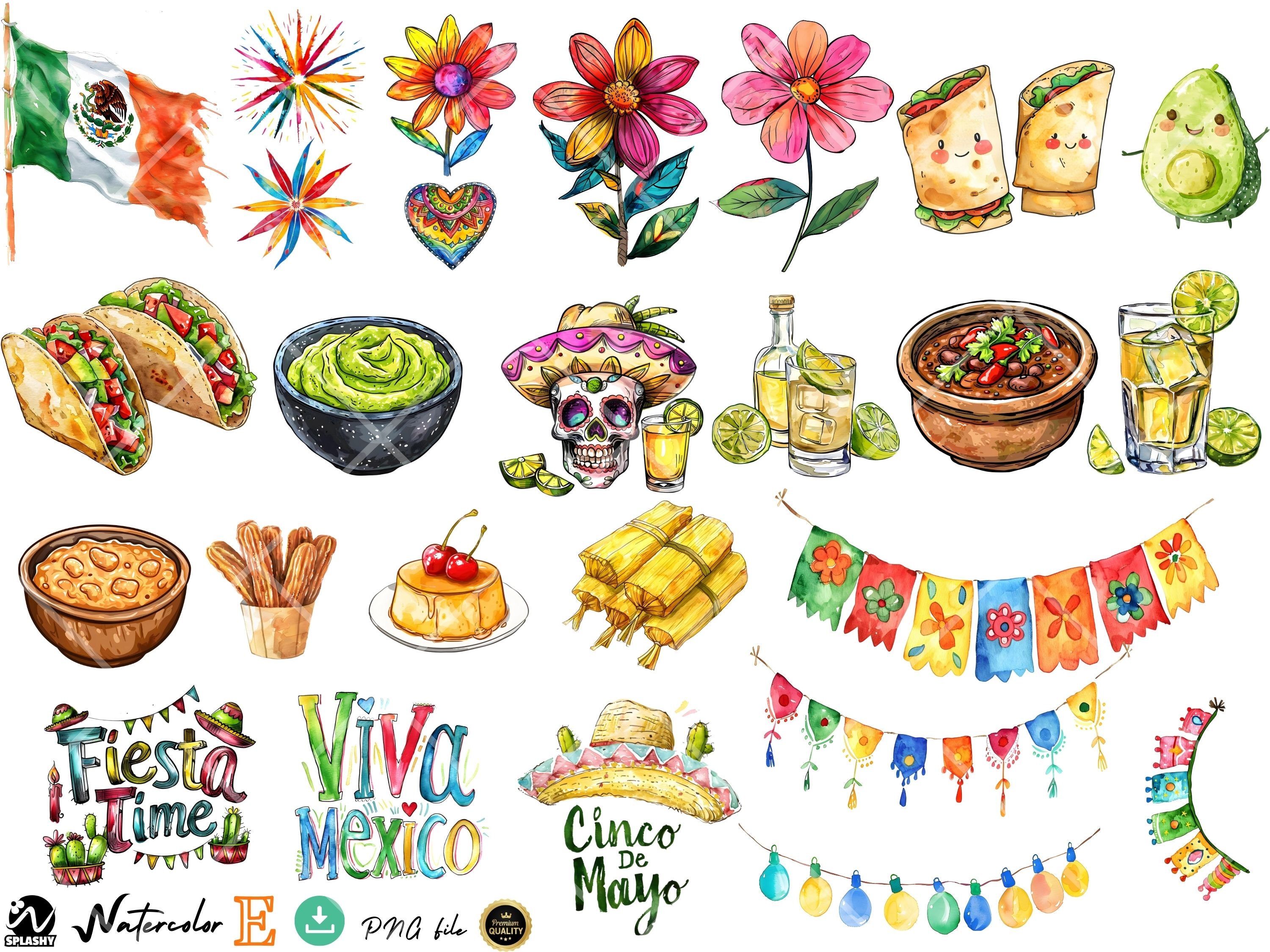 Cinco De Mayo Clipart, Fiesta Mexicana PNG, Mexican Party Decor ...