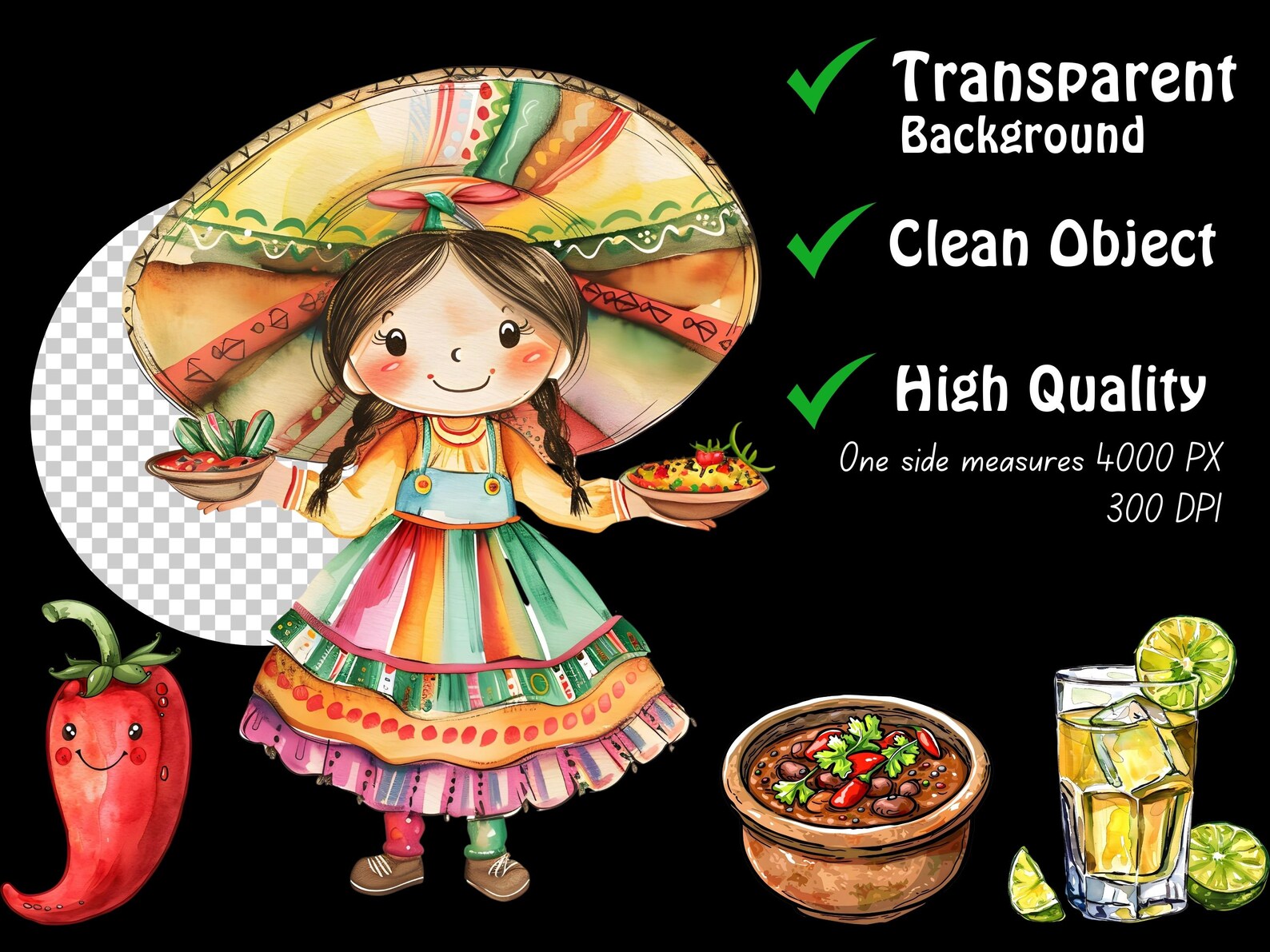 Cinco De Mayo Clipart, Fiesta Mexicana PNG, Mexican Party Decor ...