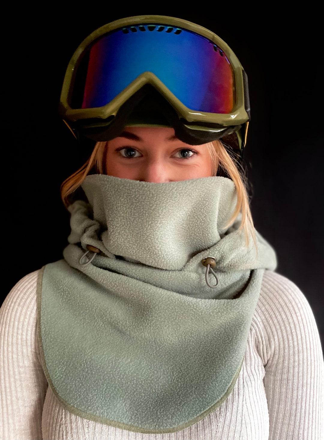 Over-helmet Ski Hood – Sage - Etsy