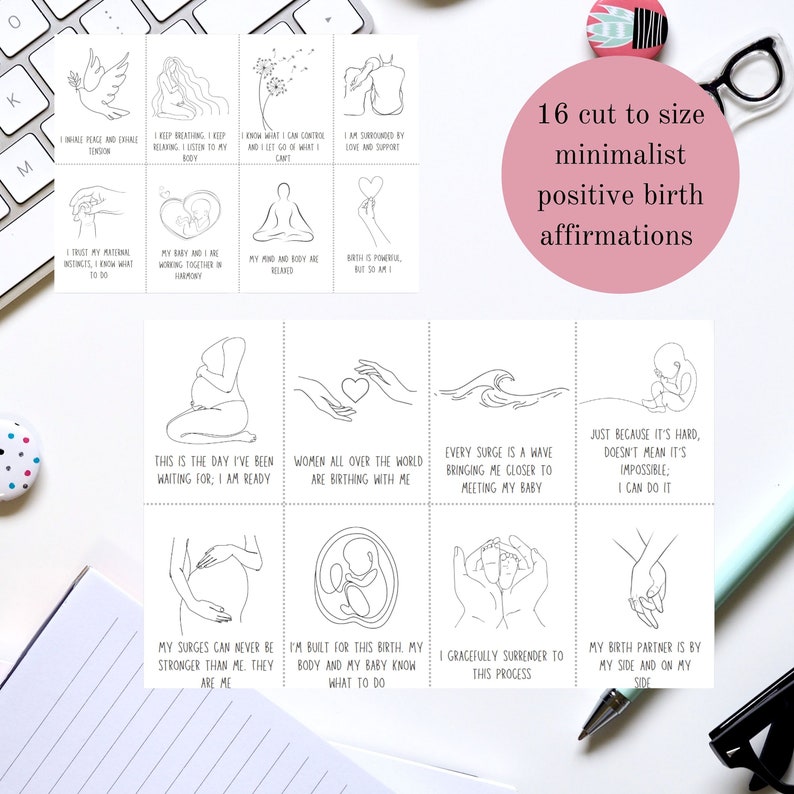 Hypnobirthing Handout Resources for Birth Workers- Affirmations ...