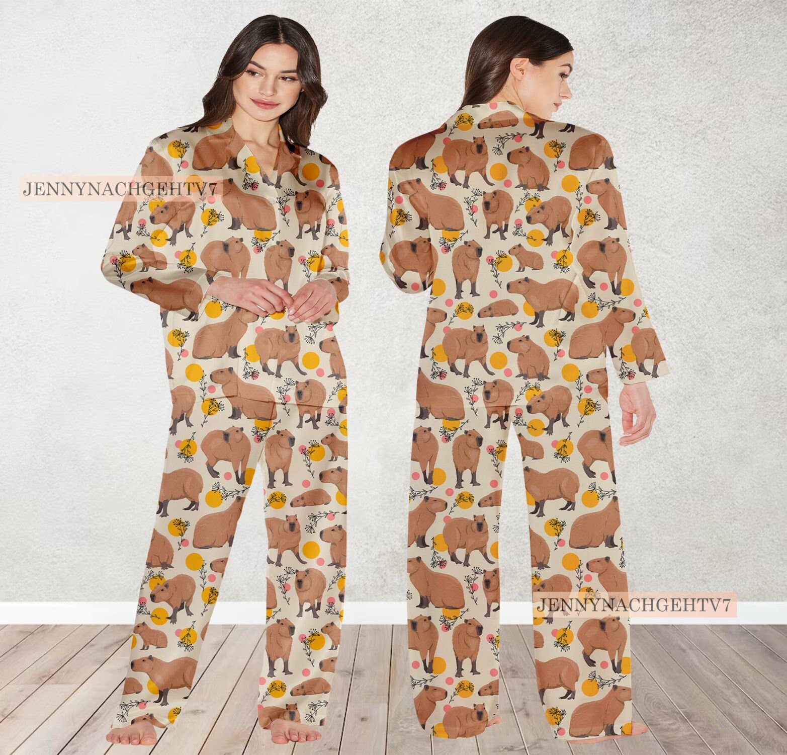 Cute Capybara Pajamas, Tweety Bird Pajamas Set sold by Celebrated ...