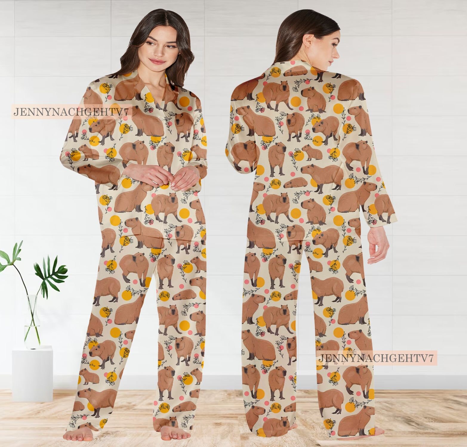 Cute Capybara Pajamas, Tweety Bird Pajamas Set sold by Celebrated ...