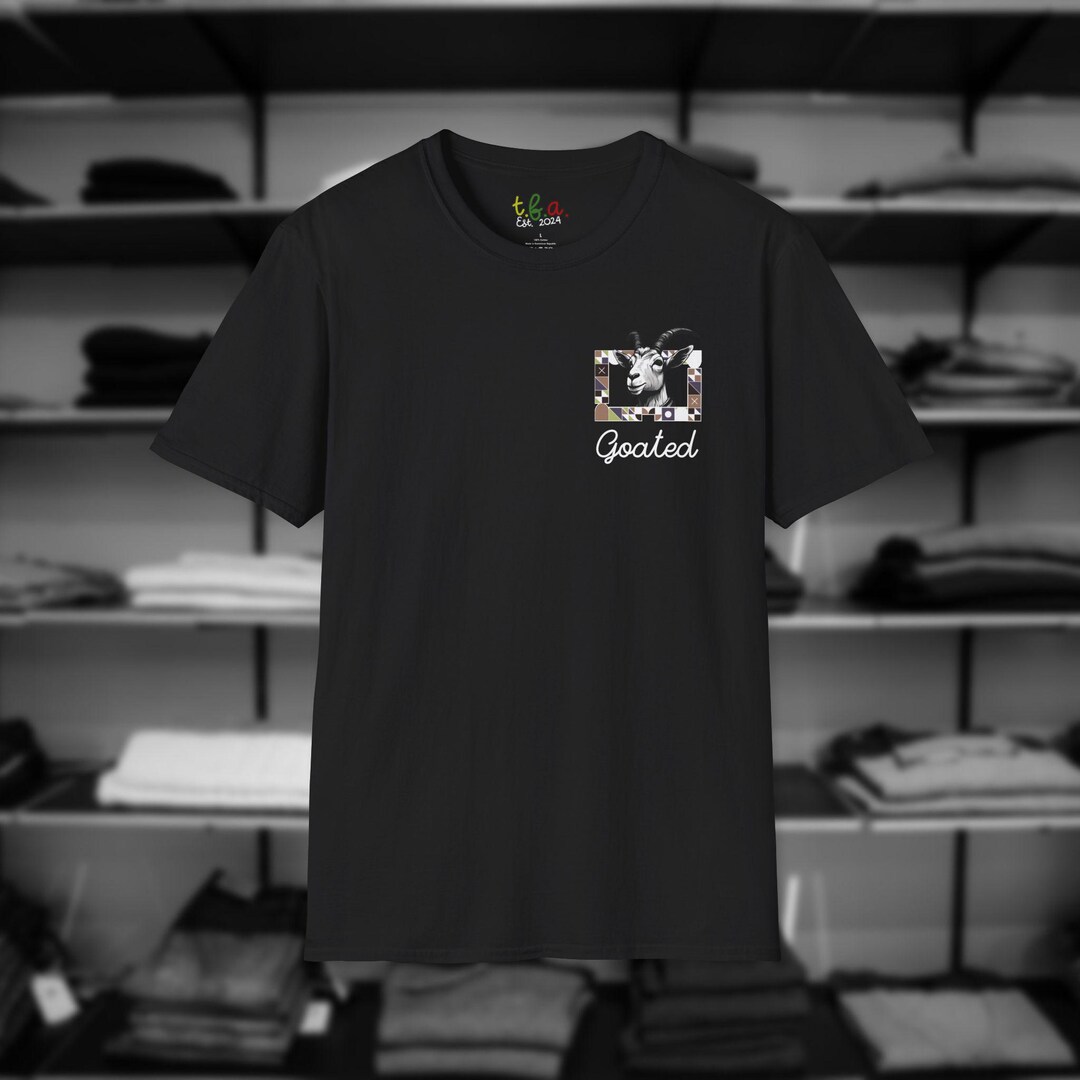 The Goat Custom Graphic Tee, Greatest of All Time Unisex Soft T-shirt ...