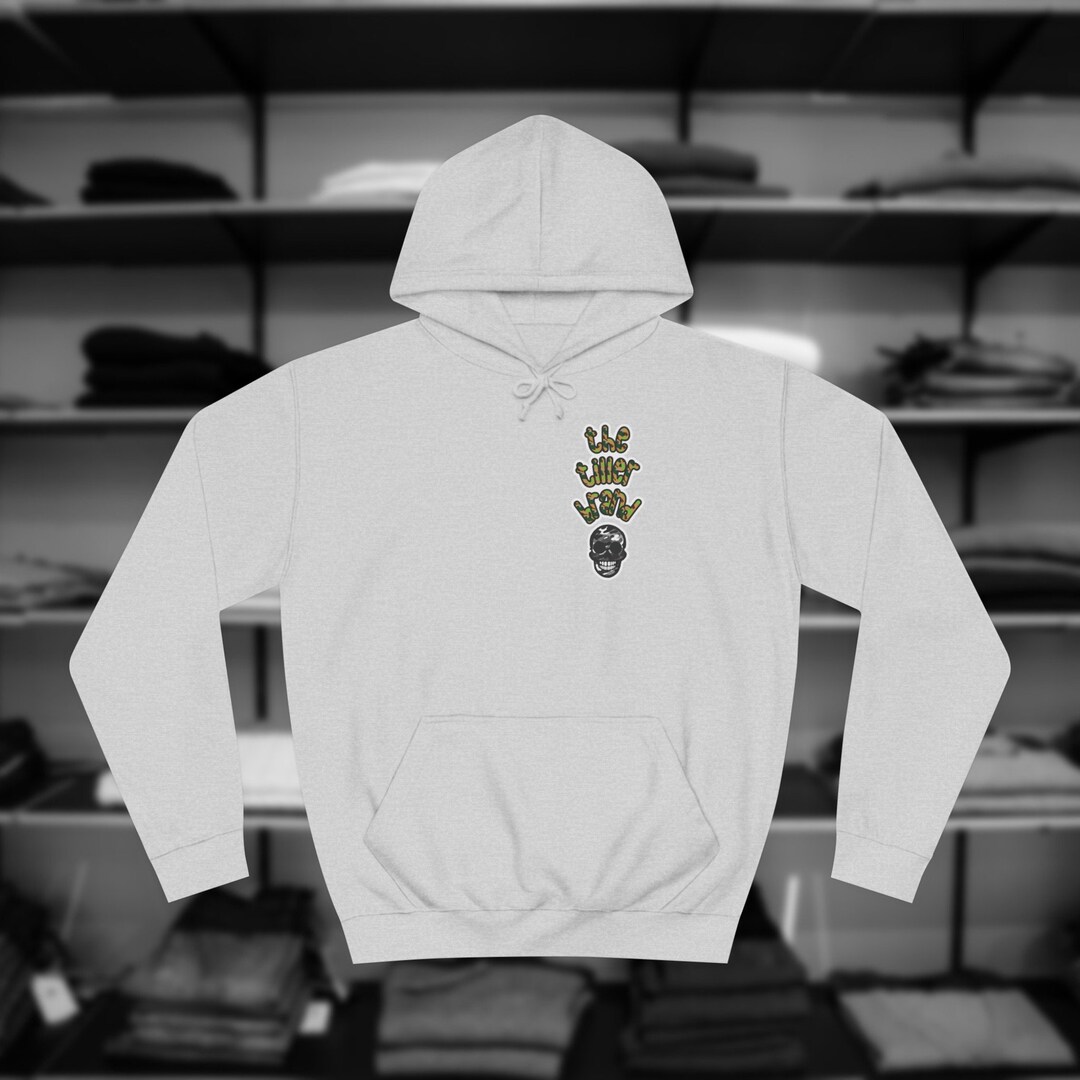 The Tiller Brand Apparel Skull Camo Gas Mask Unisex Pullover Fleece ...