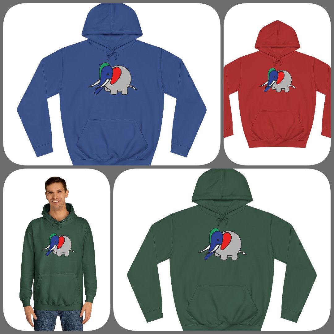 The Tiller Brand official Elephant Logo Hooded Sweatshirt Quality ...
