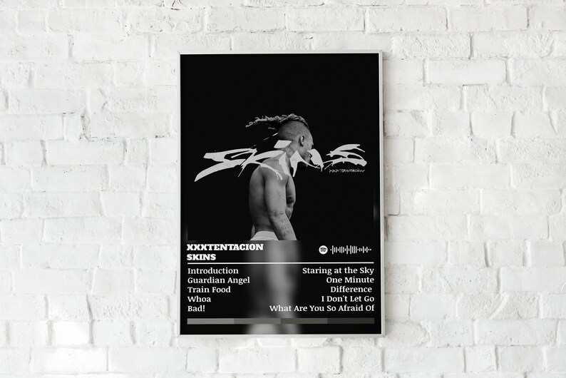 XXXTENTACION Poster Print Skins Poster Music Poster Album Cover Poster ...