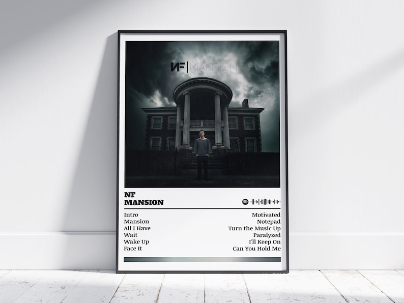 Nf Poster Print Mansion Album Poster Music Poster Album Cover Poster ...