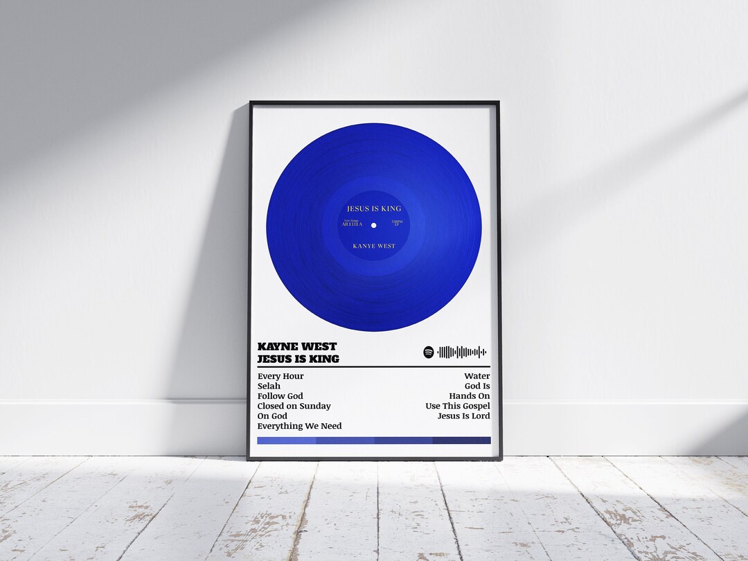 Kanye West Poster Print Jesus is King Poster Music Poster Album Cover ...