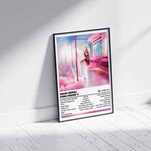 Nicki Minaj Poster Print Pink Friday 2 Album Poster Music Poster Album ...