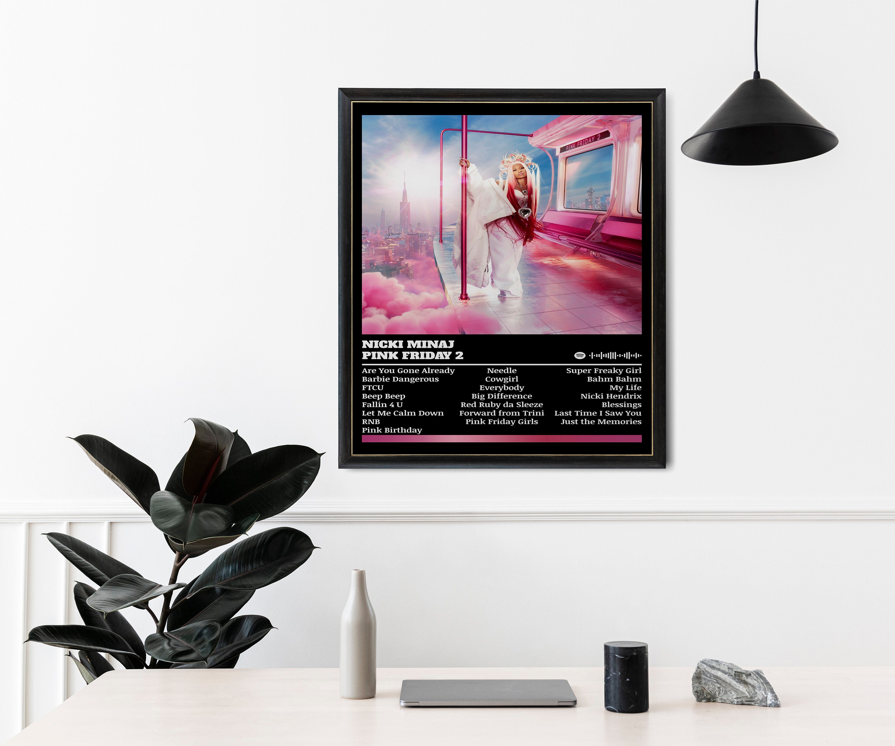 Nicki Minaj Poster Print Pink Friday 2 Album Poster Music Poster Album ...