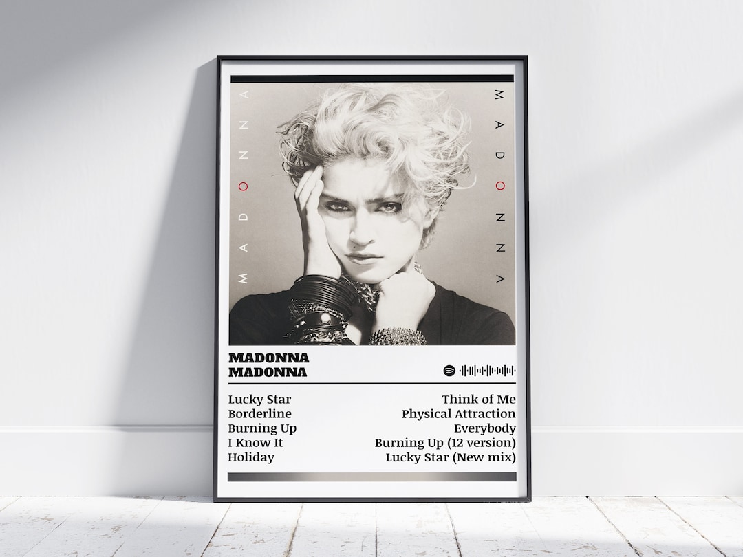 Madonna Poster Print Madonna Poster Music Poster Album Cover Poster ...