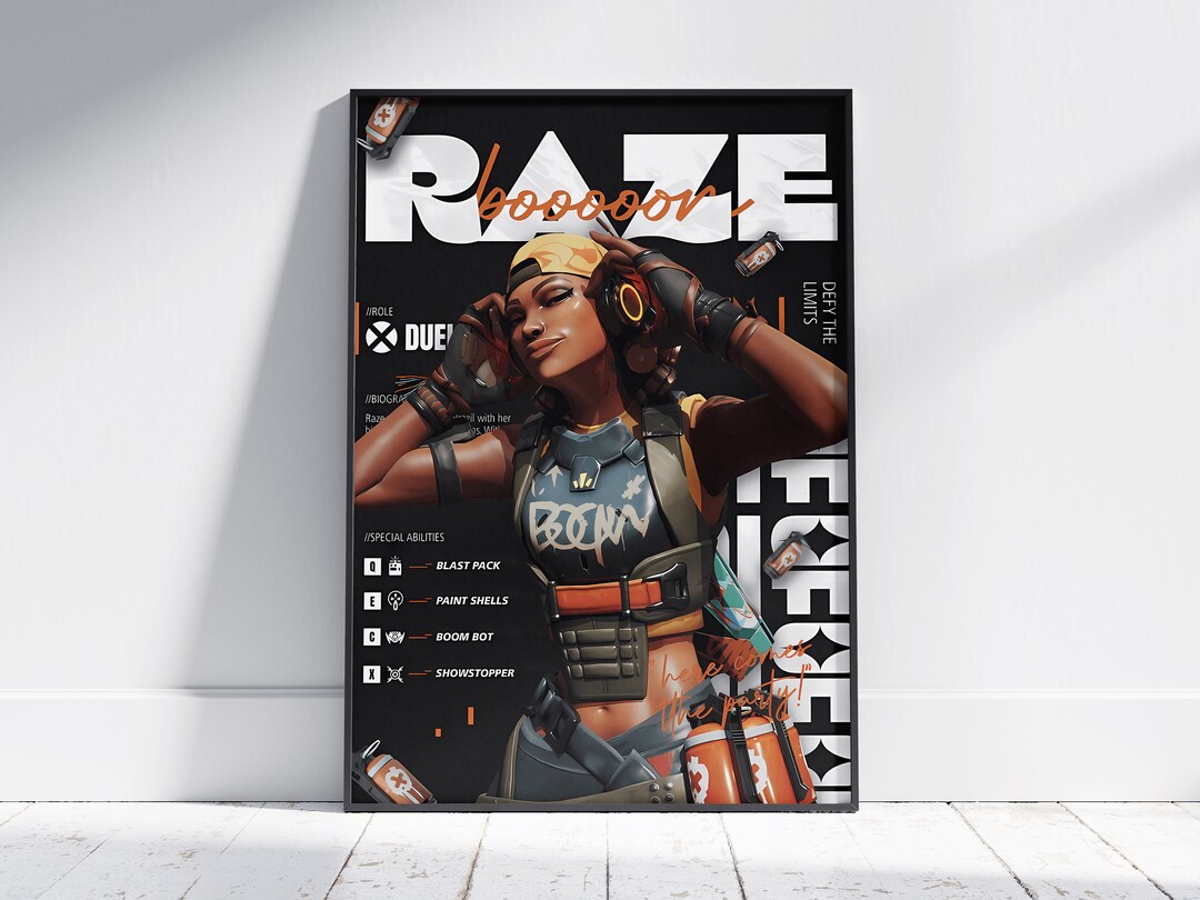 Valorant Poster Raze Poster Valorant Raze Valorant Raze Poster Raze ...