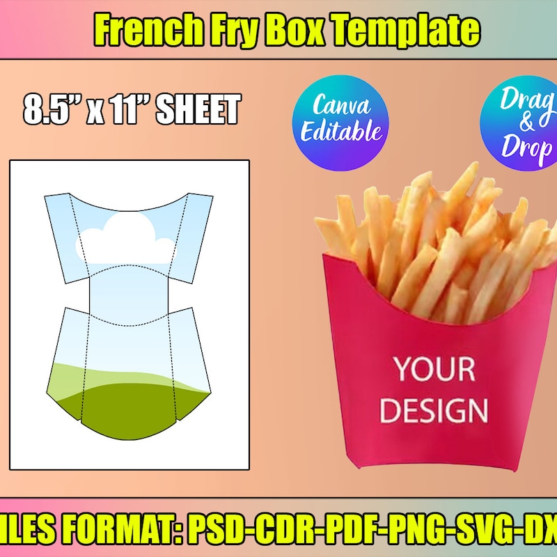 French Fry Boxes - Etsy