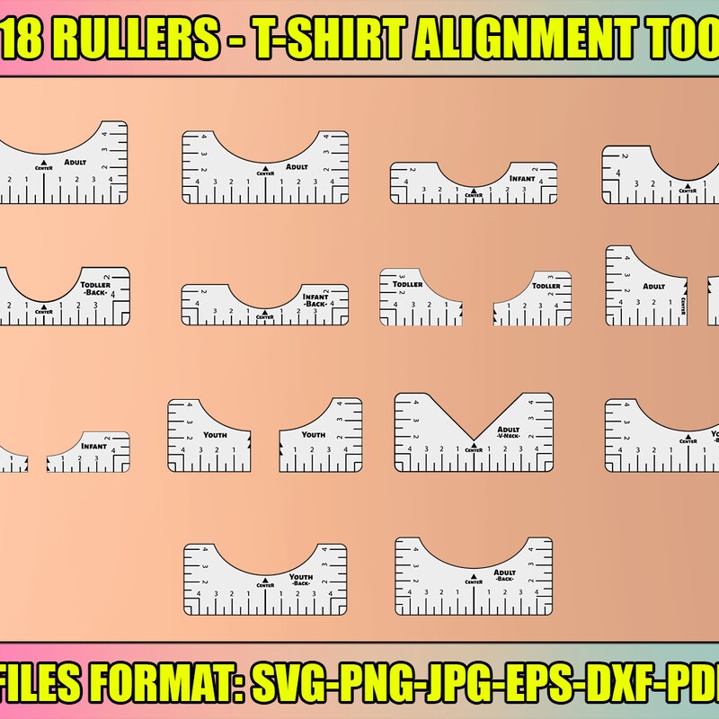 Shirt Ruler Svg - Etsy