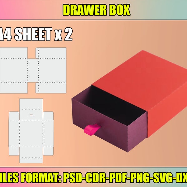 Slide Box Template - Etsy