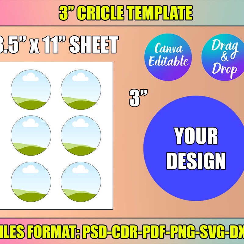 Circle Labels - Etsy