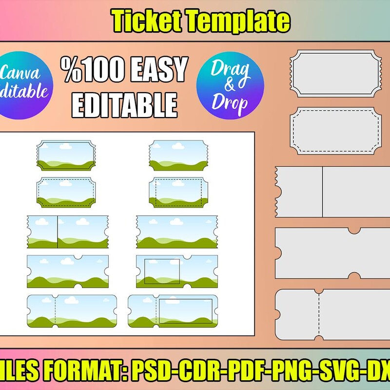 Ticket Svg - Etsy