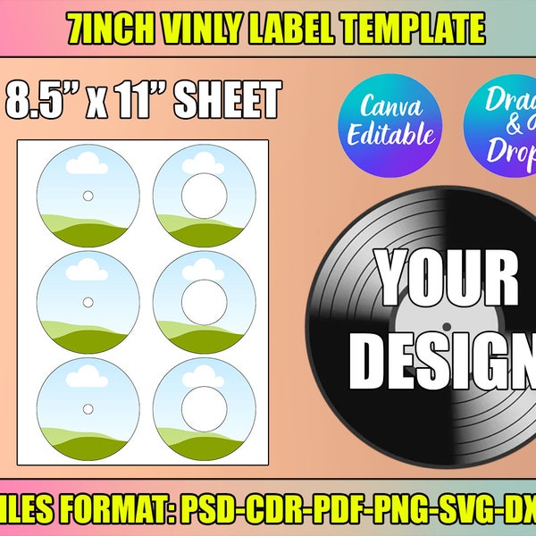 Vinyl Record Label - Etsy