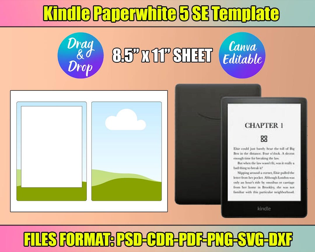 Kindle Paperwhite 5 SE Template, Paperwhite Template, Paperwhite ...