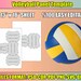Volleyball Panel BLANK Template, Custom Volleyball Ball Wrap, DIY, Svg ...