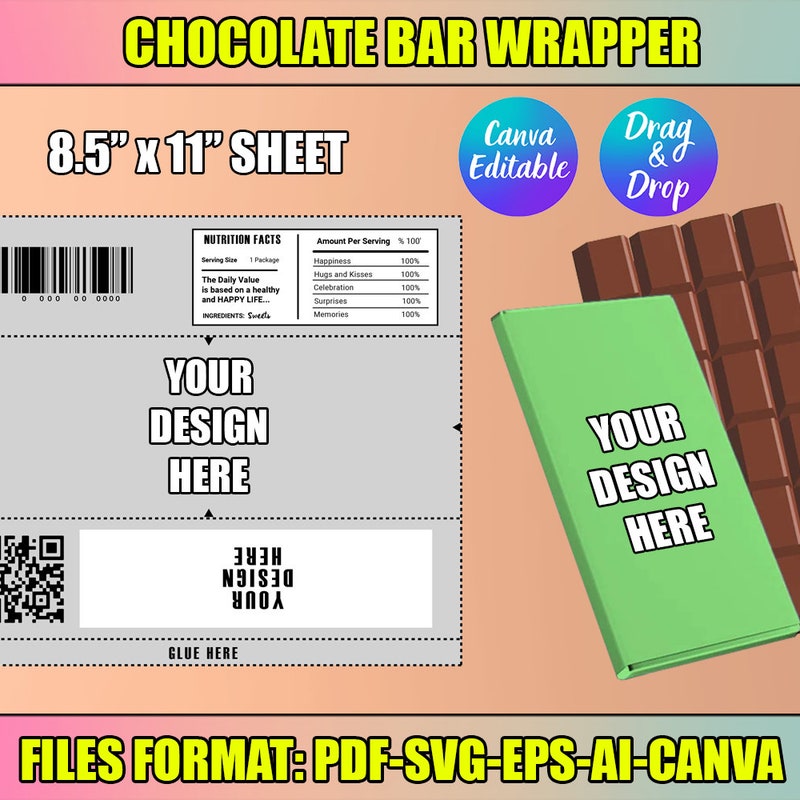 Hershey Bar Wrapper Etsy