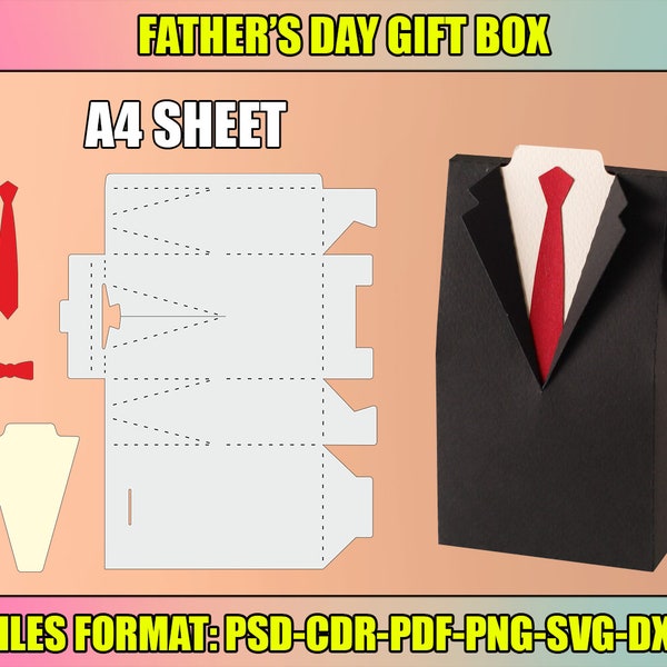 Tuxedo Card Box - Etsy