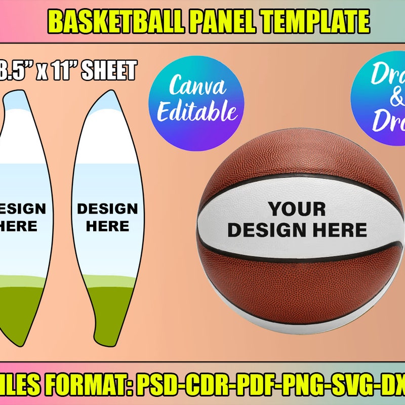 Basketball Templates - Etsy