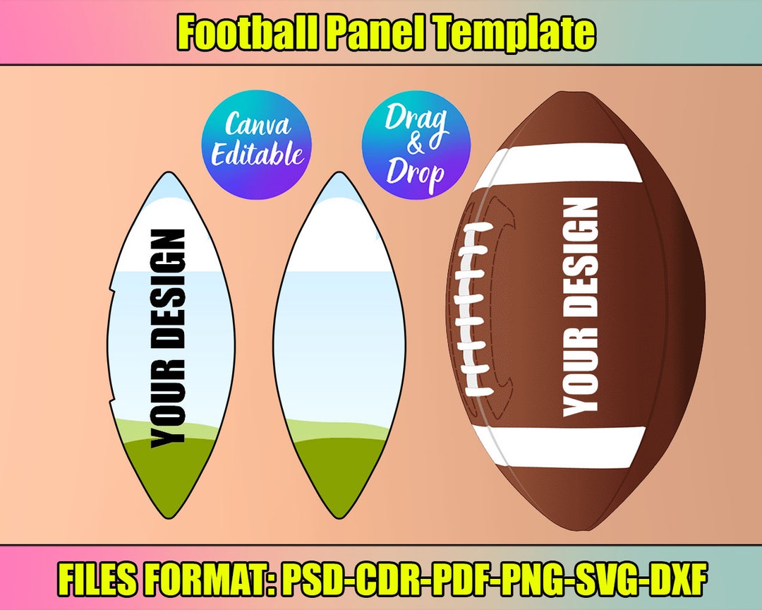 Fußball-Panel-Vorlage, Foto-Ball-Wrap-Vorlage, Canva editierbar ...