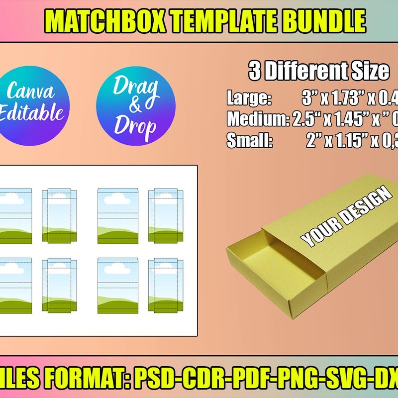 Matchbox Label - Etsy