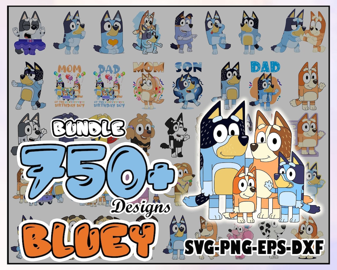 Bluey SVG Bundle DIY Crafts, Shirts, and More Bluey Family Bundle Bluey ...