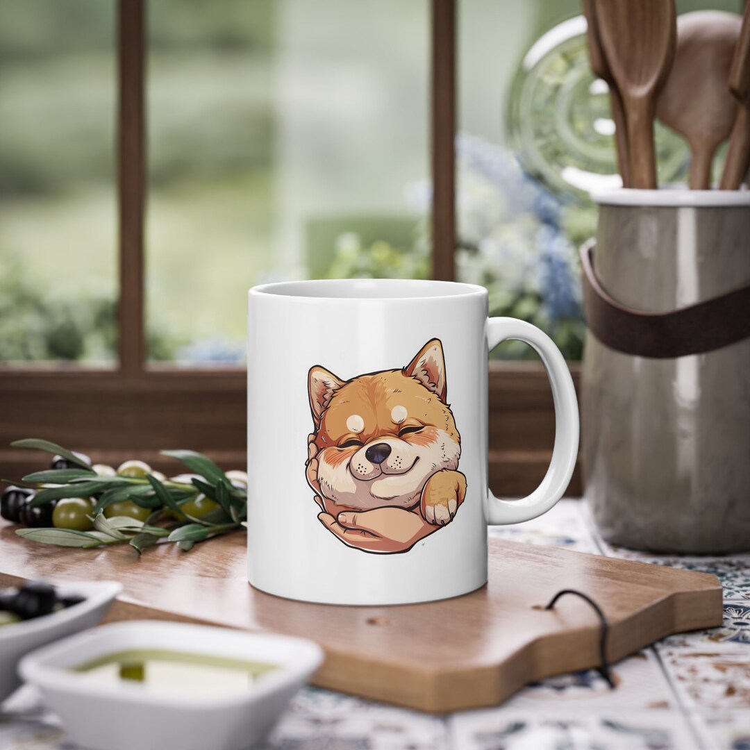 Shiba Inu Coffee Mug, Cute Red Shiba Inu Gift, Dog Lover, Funny Gift ...