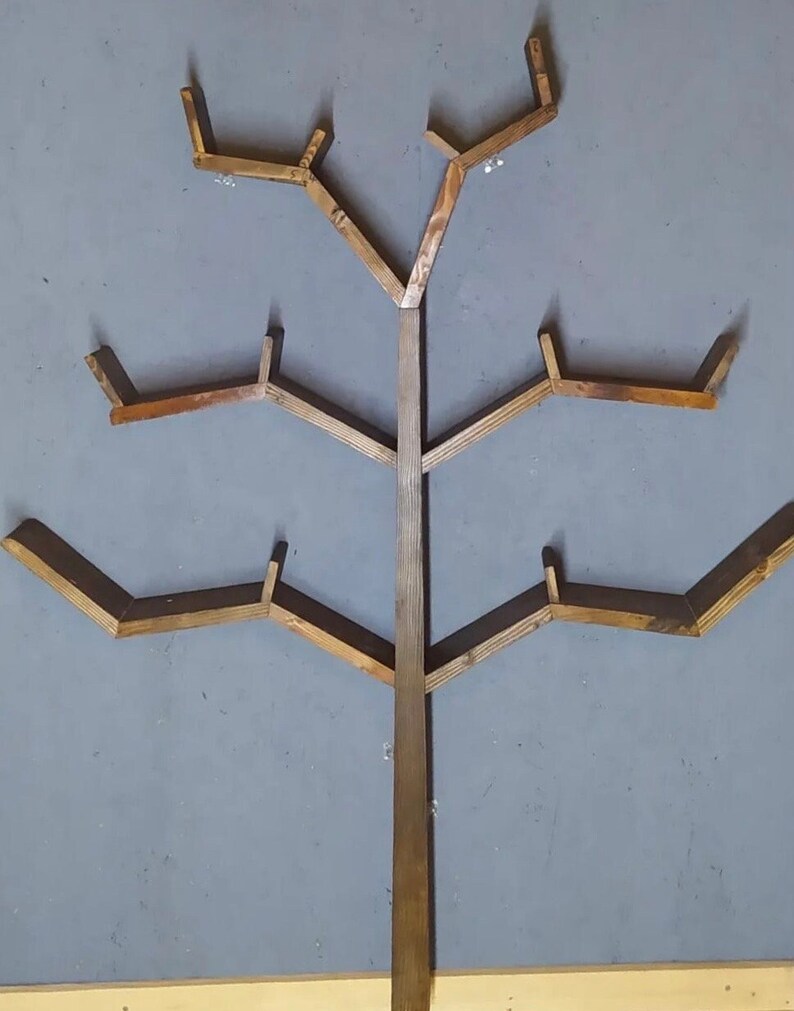 Tree Shaped Wall Mounted Bookshelfwooden Branch Bookshelvesunique Tree ...