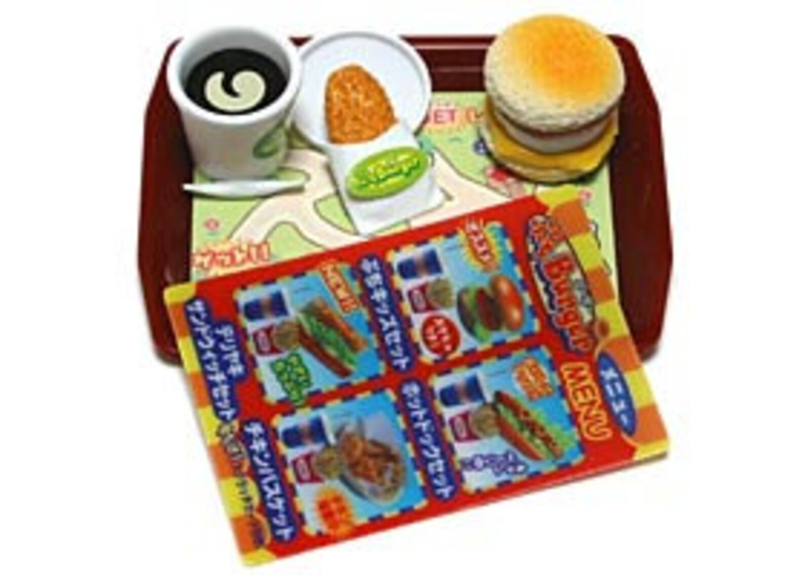 2004 RE-MENT Petit Sample Series Petite Burger Single Sets (sealed/opened) Vintage Dollhouse ...