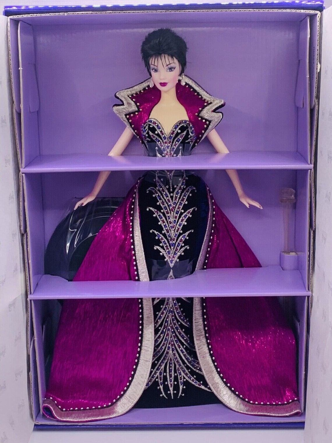 2002 Barbie Bob Mackie Brunette Brilliance Doll B0585 Red Carpet ...