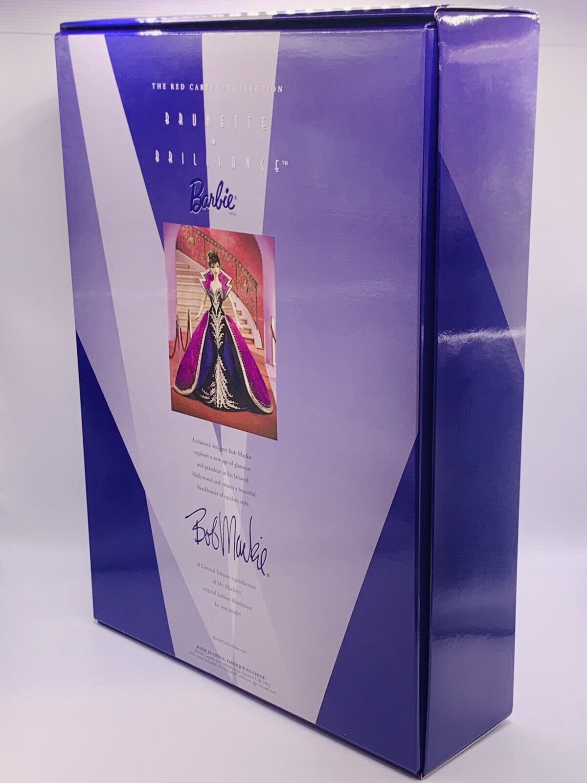 2002 Barbie Bob Mackie Brunette Brilliance Doll B0585 Red Carpet ...