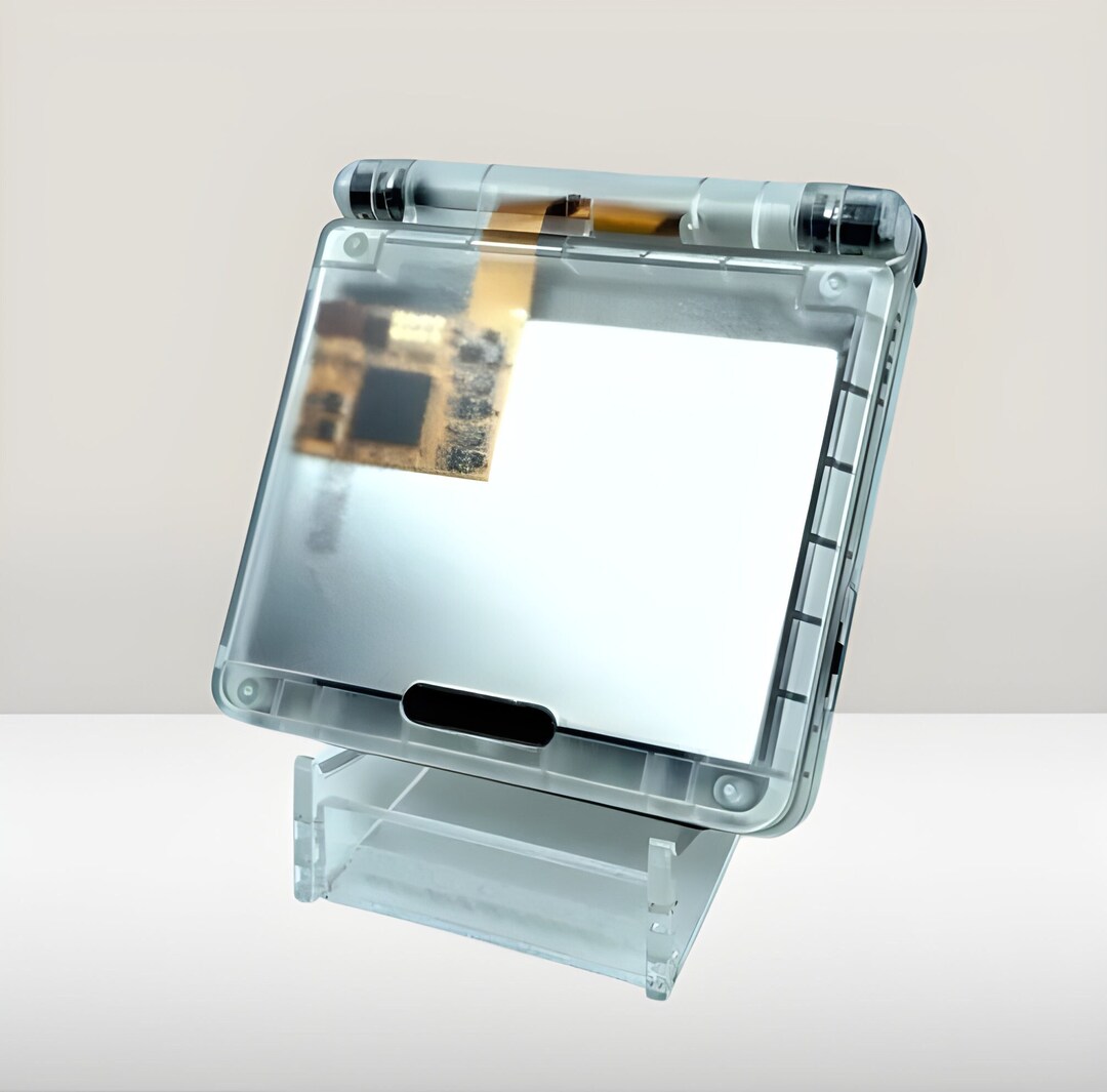 Custom Clear Grey Nintendo Gameboy Advance SP With Brand New IPS V3 ...