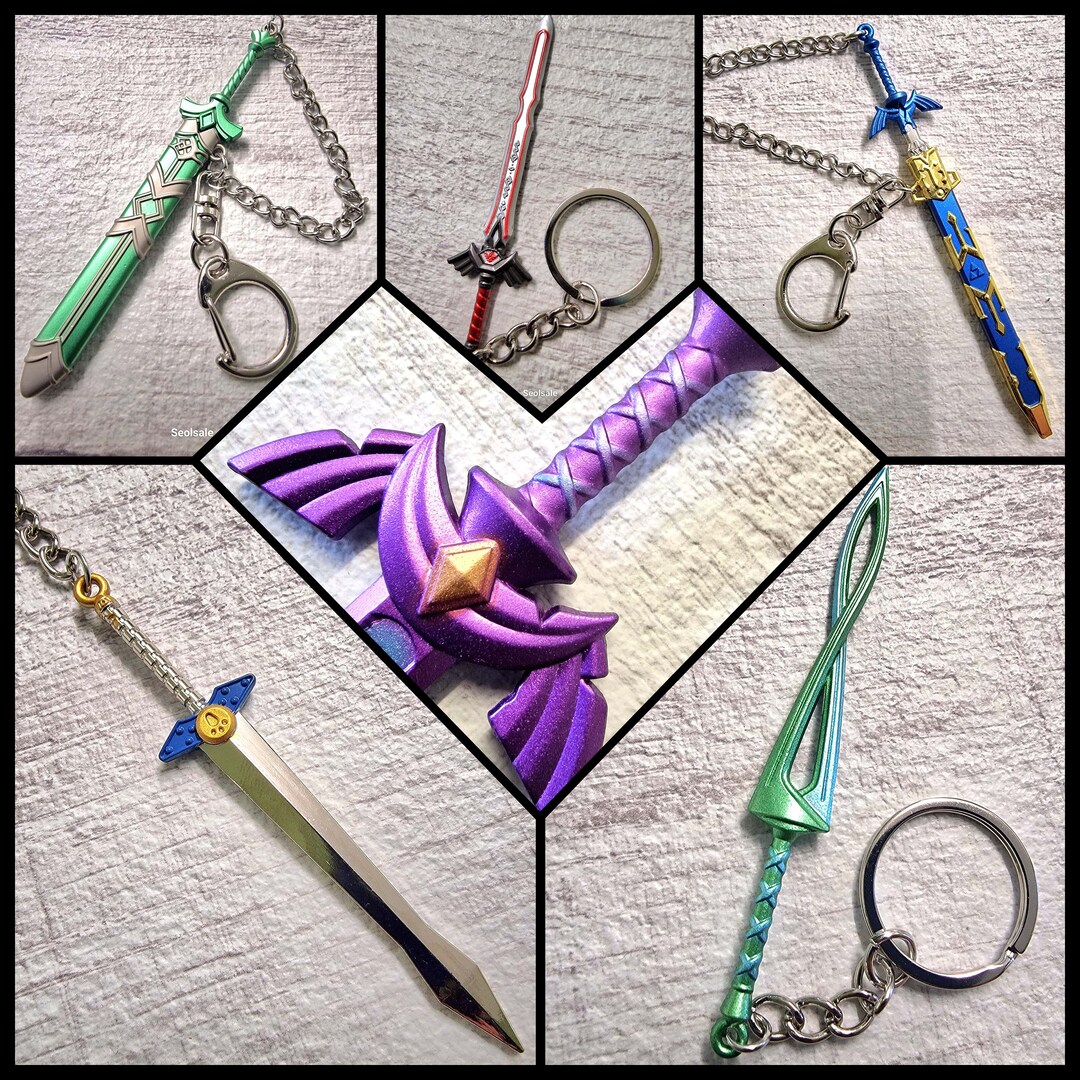 Zelda: Keychain of Courage Collection - Keyring, Bag Charm, Nintendo ...