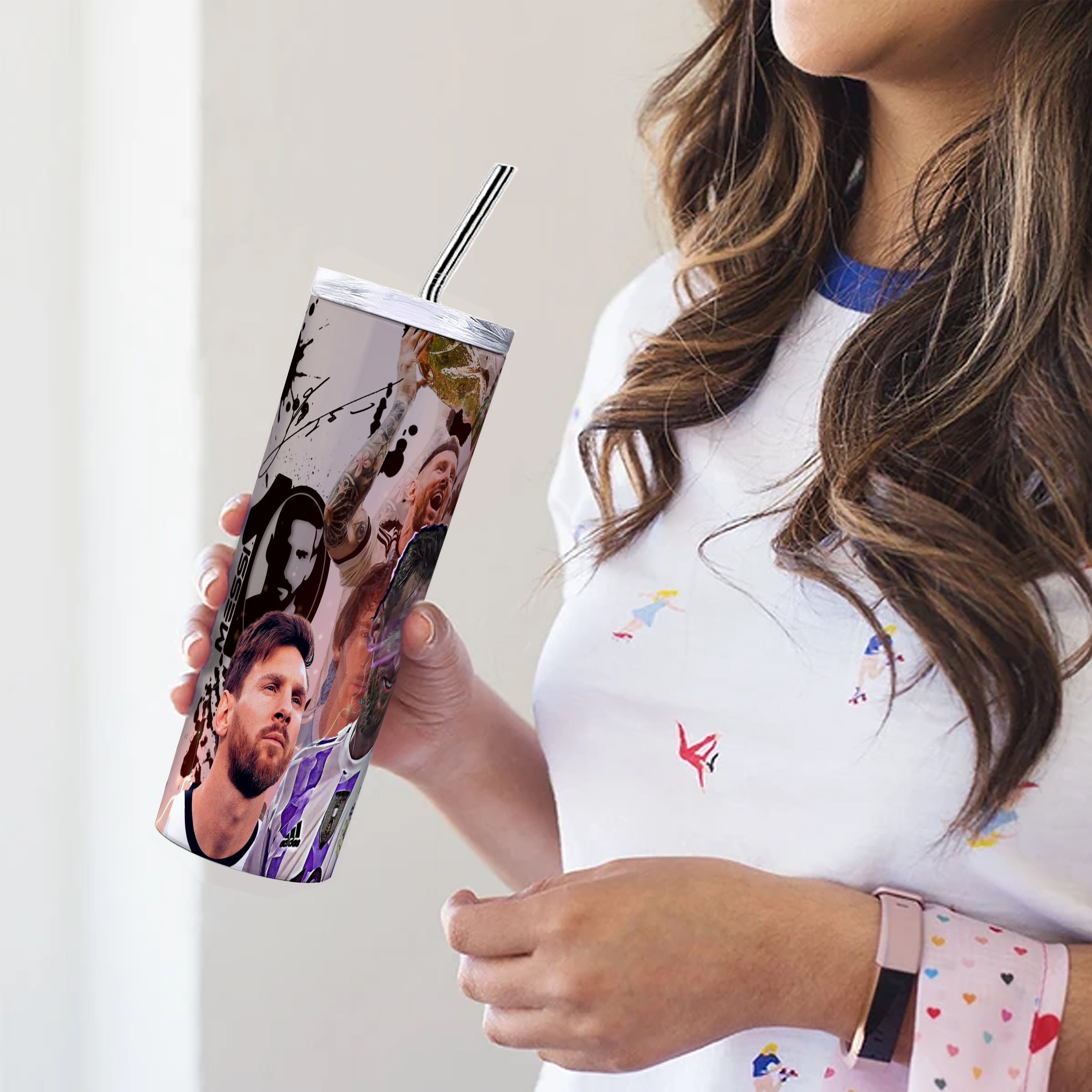 Lionel Messi Skinny Tumbler Wrap Digital Download Messi PNG, Skinny ...