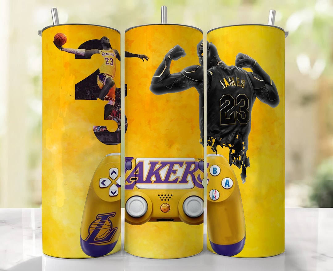 Lakers Gamer 20 Oz Skinny Tumbler Wrap - Etsy